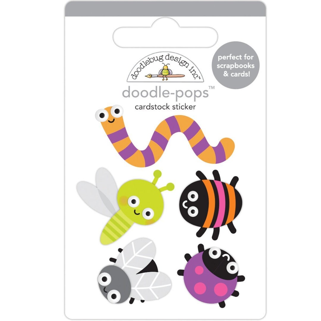 Bug-a-boos Doodle-pops Cardstock Stickers Doodlebug Design - Etsy
