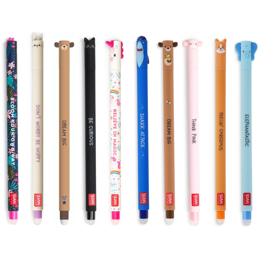 Legami Erasable Gel Pen Bundle, 10 Gel Pens, Craft Room Office ...