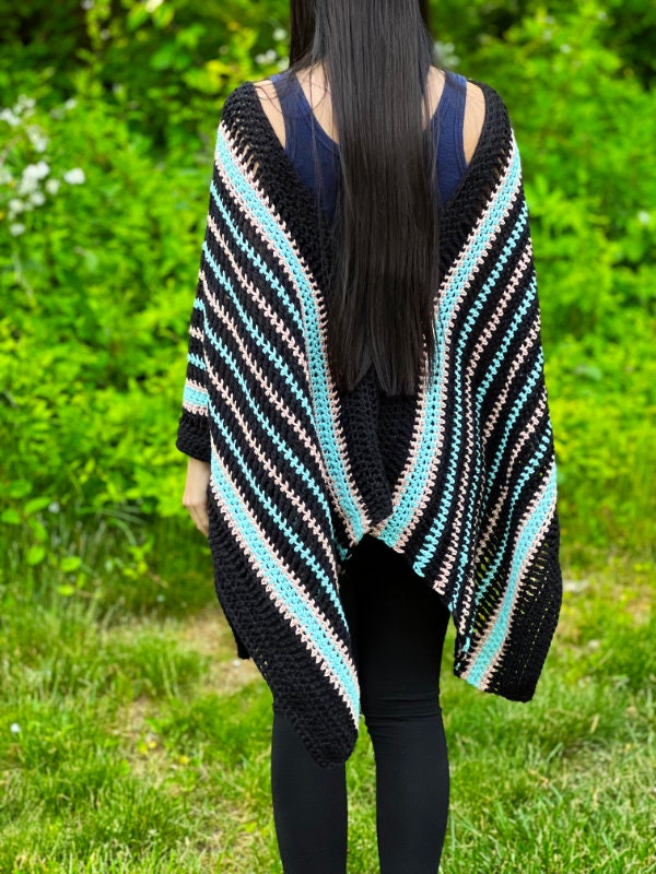 The Basic Ruana Crochet Pattern - Etsy