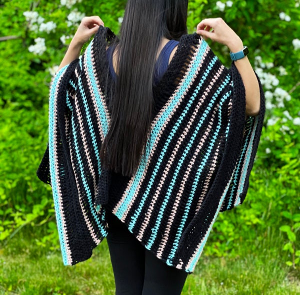 The Basic Ruana | Crochet Pattern - Etsy