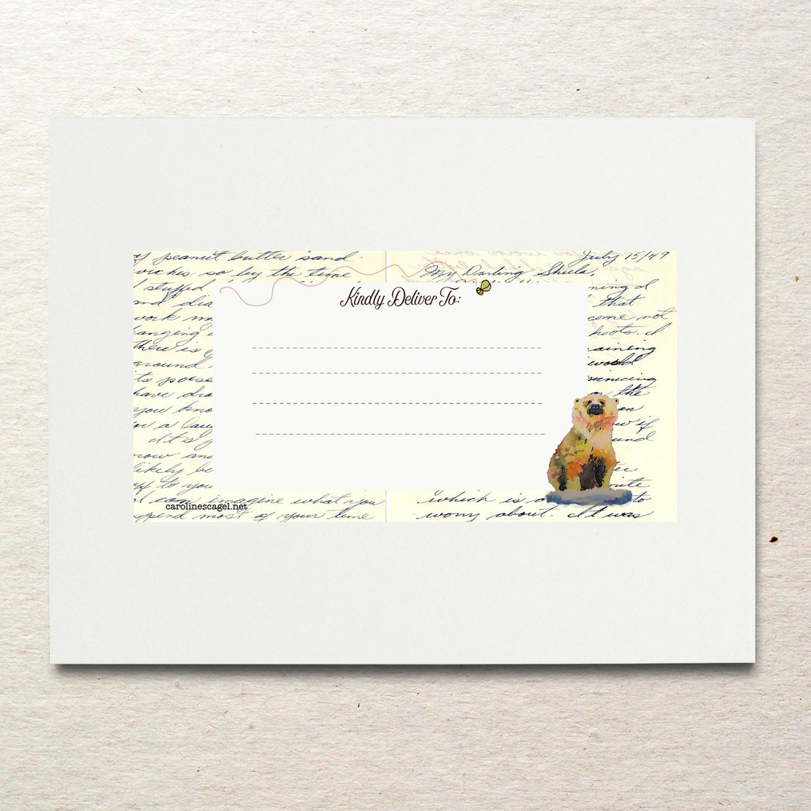 Polar Bear Contemplation-writing Set Stationery Set - Etsy Canada