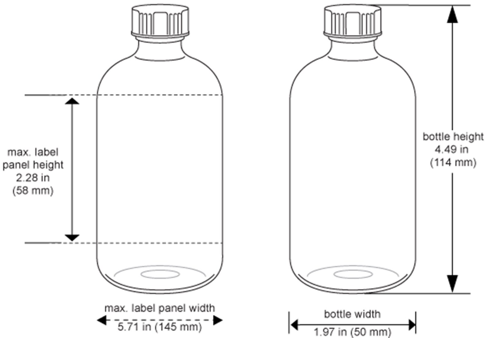 4 Oz Amber Glass Bottles + Cone Lined Cap: Store Essential & Carrier ...