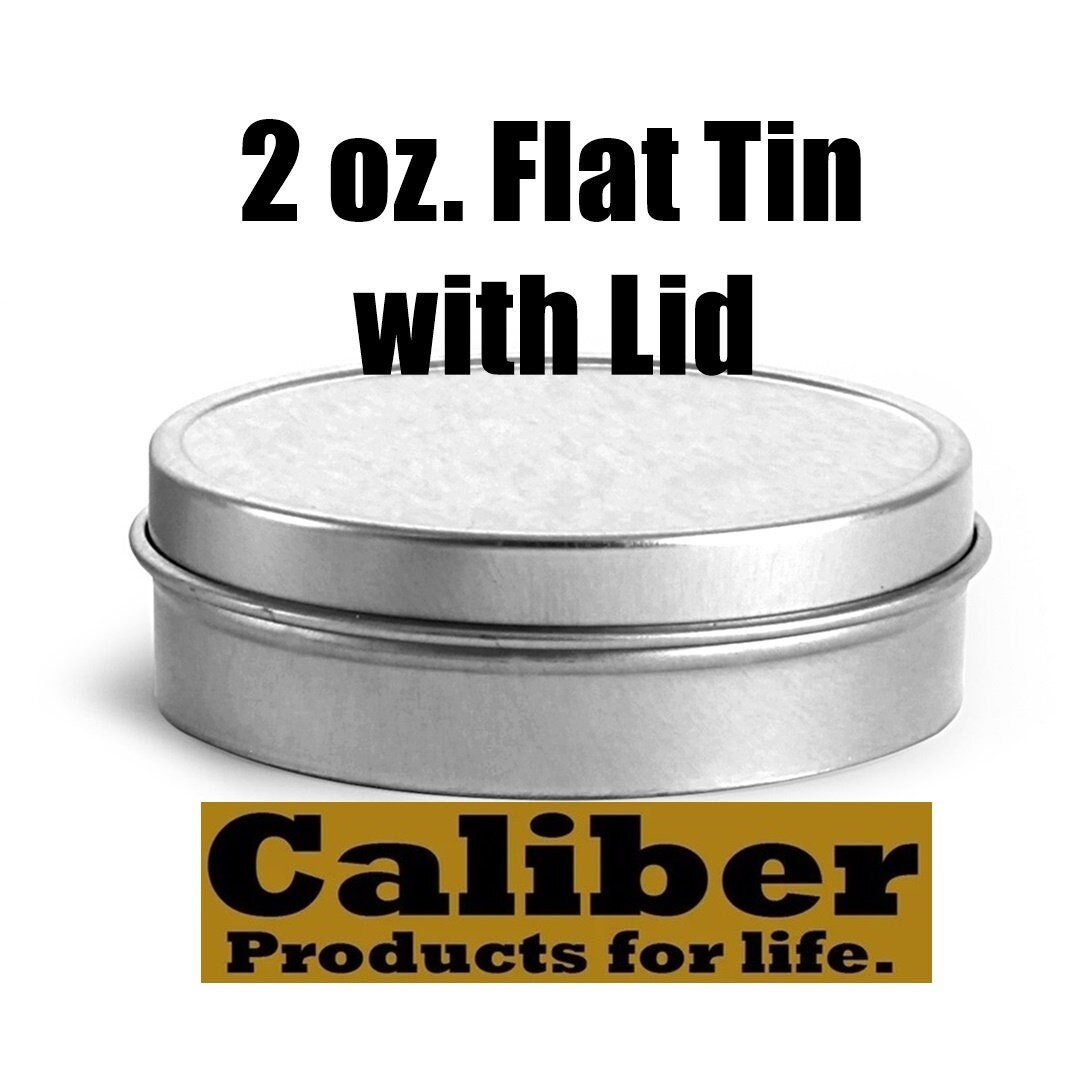 2 Oz Flat Metal Tin With Rolled Edge Cover | Balms, Beard Mustache ...