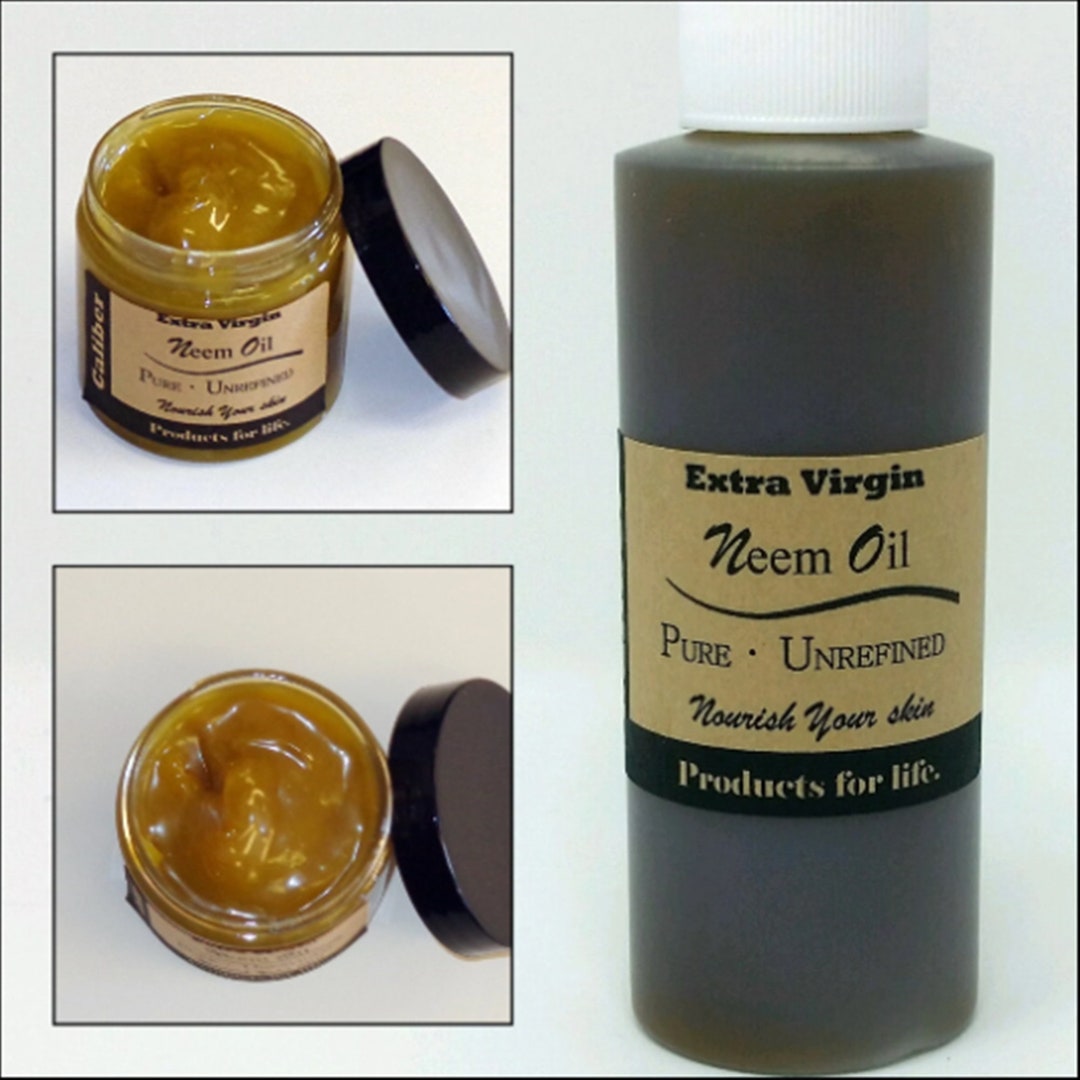 NEEM OIL: Organic Unrefined Virgin Raw Make Salve, Ointment, Beauty ...