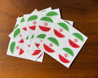 Shir Khorshid Flag Map of Iran Sticker bubble Free - Etsy