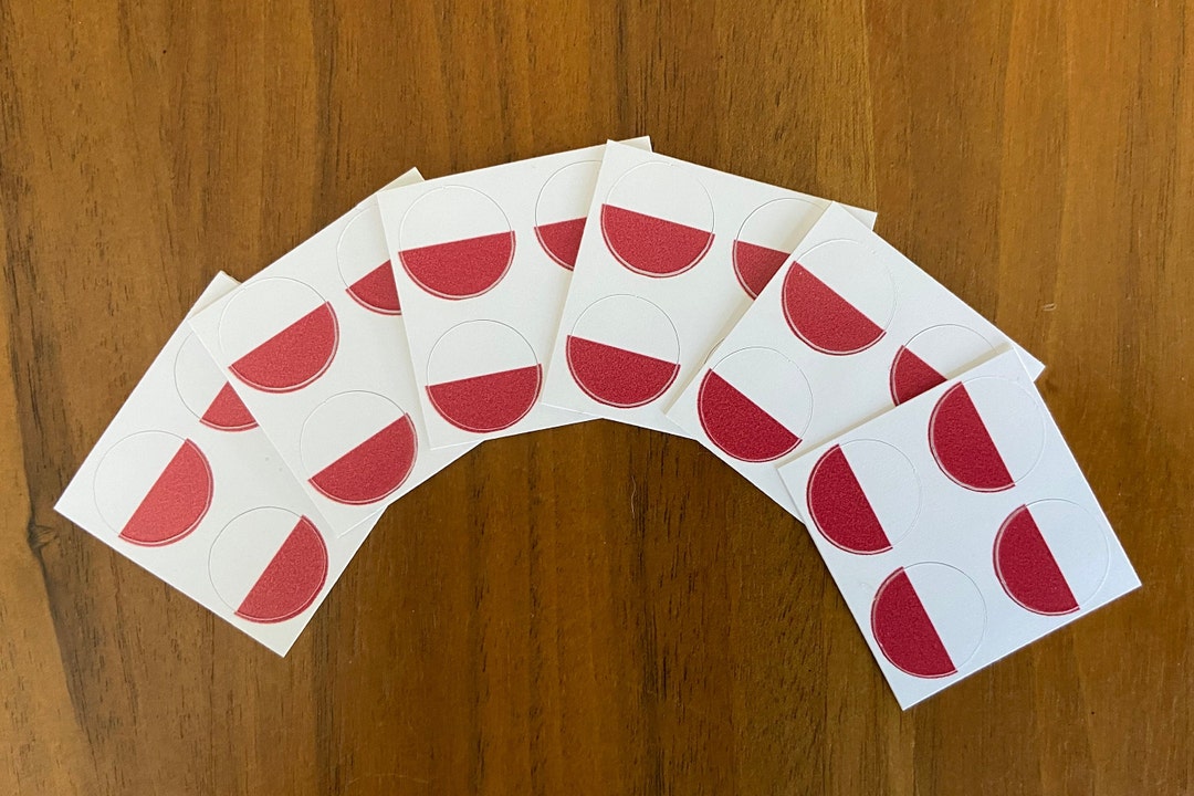Poland Flag Round Stickers, Set of 24–1/2 Inch Diameter–use for Crafts ...