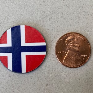 Nordic Flag Magnet Collection-set of 5 Round (1") Magnets (denmark ...