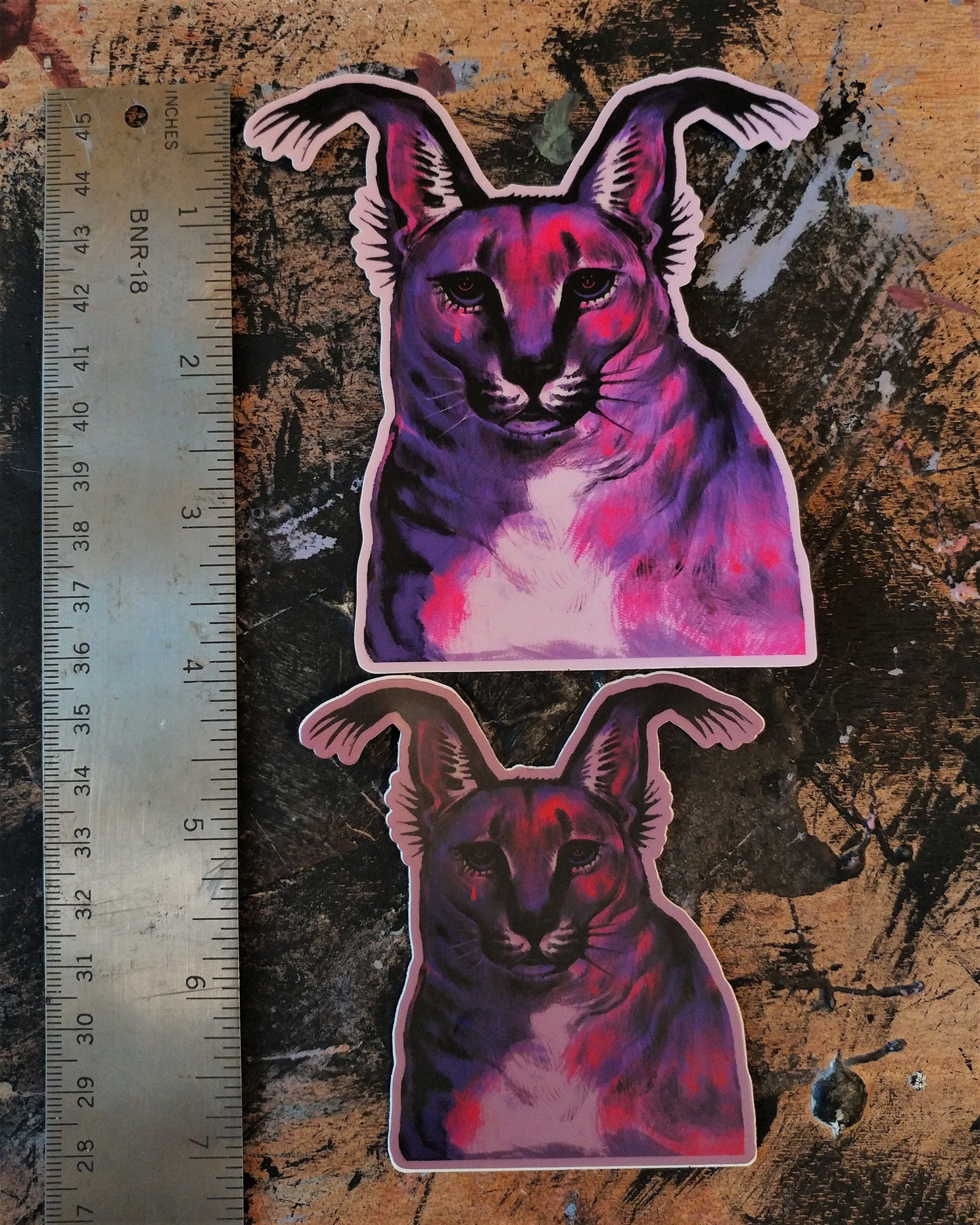 Floppa Par de pegatinas de vinilo - Etsy México