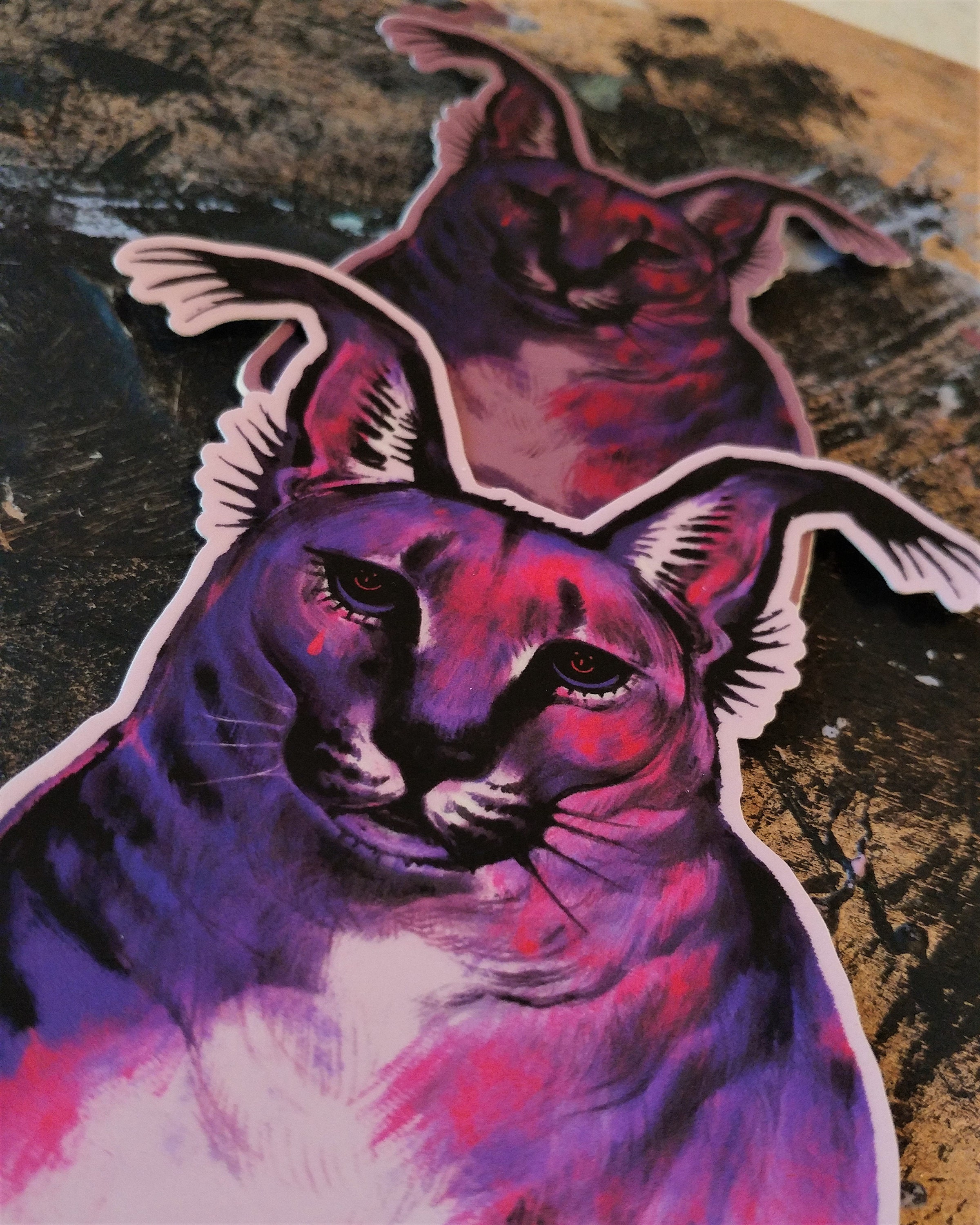 Floppa Par de pegatinas de vinilo - Etsy México