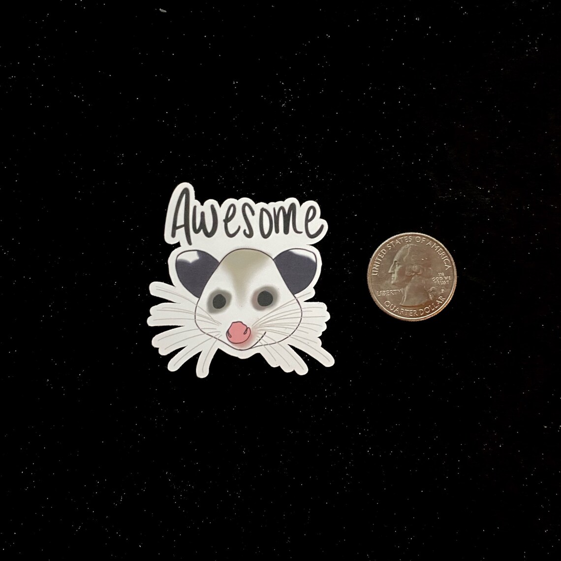 Awesome Possum Sticker Gifts For Laptop Decal | Etsy