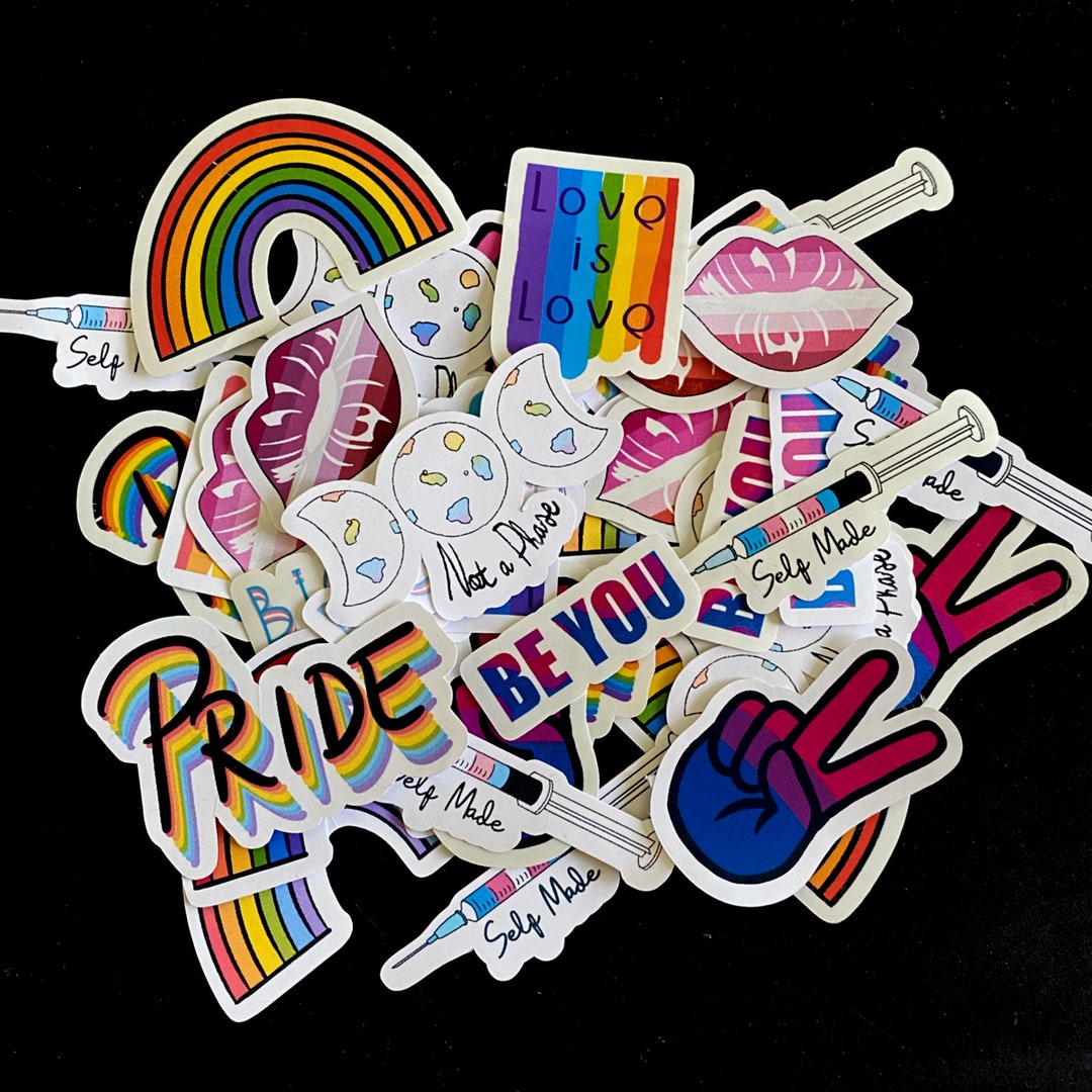 Pride Sticker Pack | 9 PCS | LGBTQ+ Stickers | Laptop Stickers | Trans ...