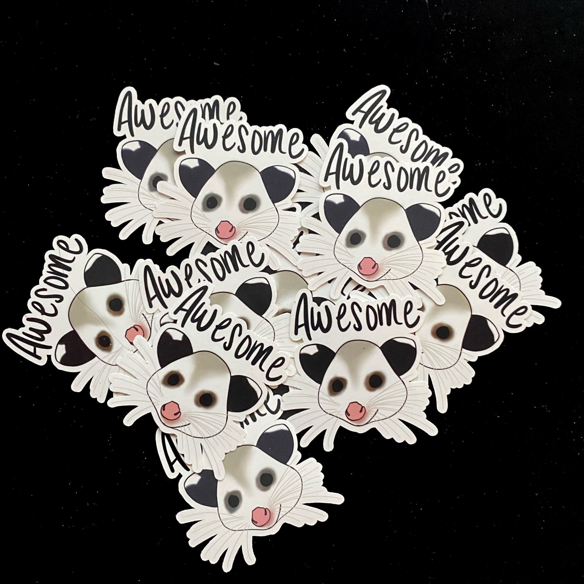 Awesome Possum Sticker Gifts For Laptop Decal | Etsy