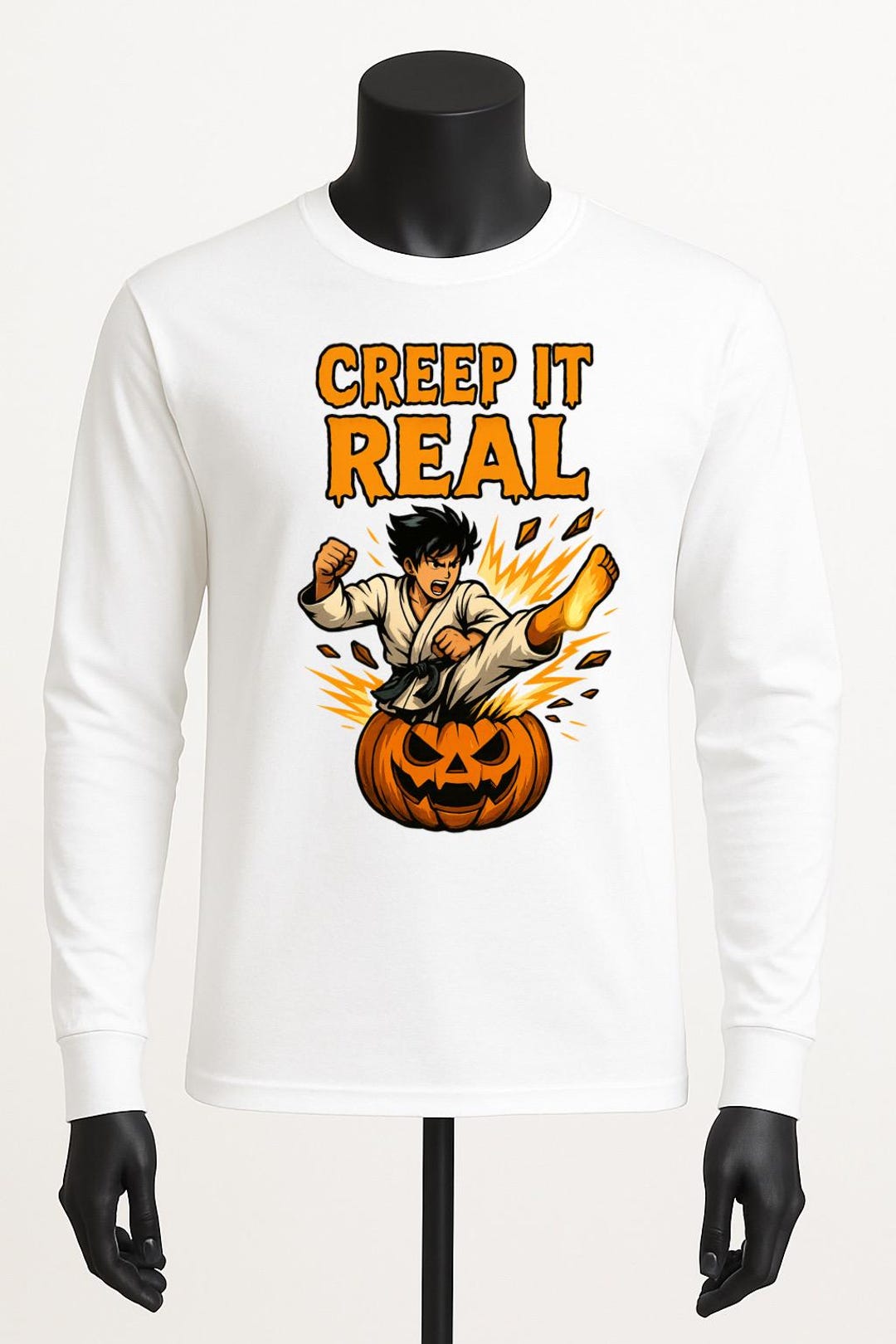 Creep It Real Halloween Taekwondo Long Sleeve Shirt: Anime Martial Arts ...