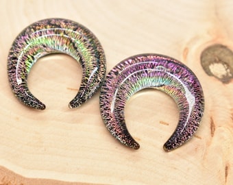0g Pink Purple Acrylic Septum Stretching Pincher Ring 8mm Ear Plugs ...