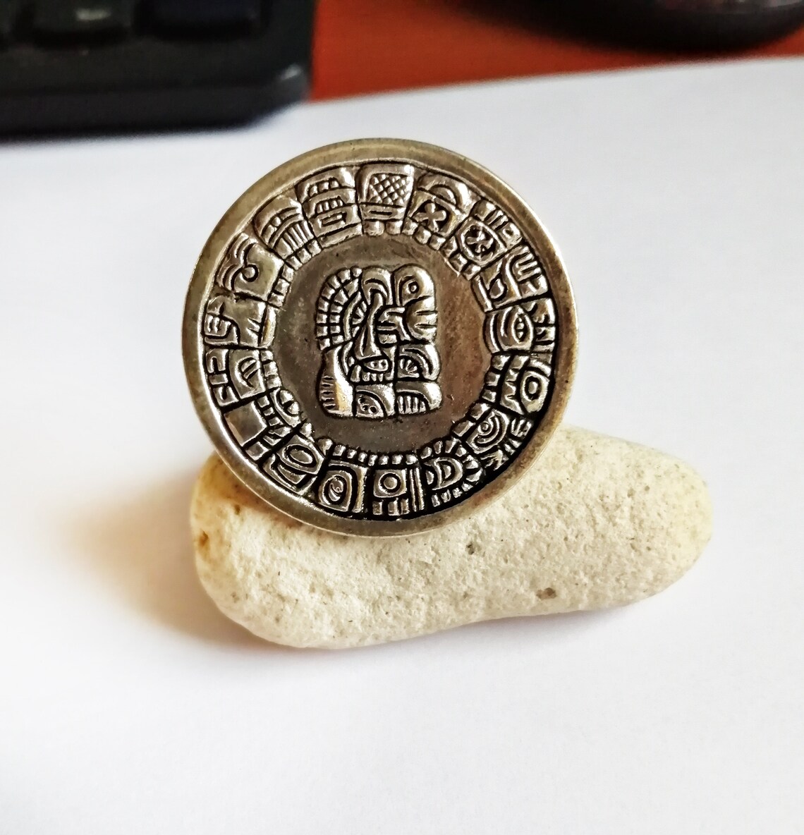 Mayan Zodiac Ring Vintage Mayan Ring Mayan Calendar Ring | Etsy