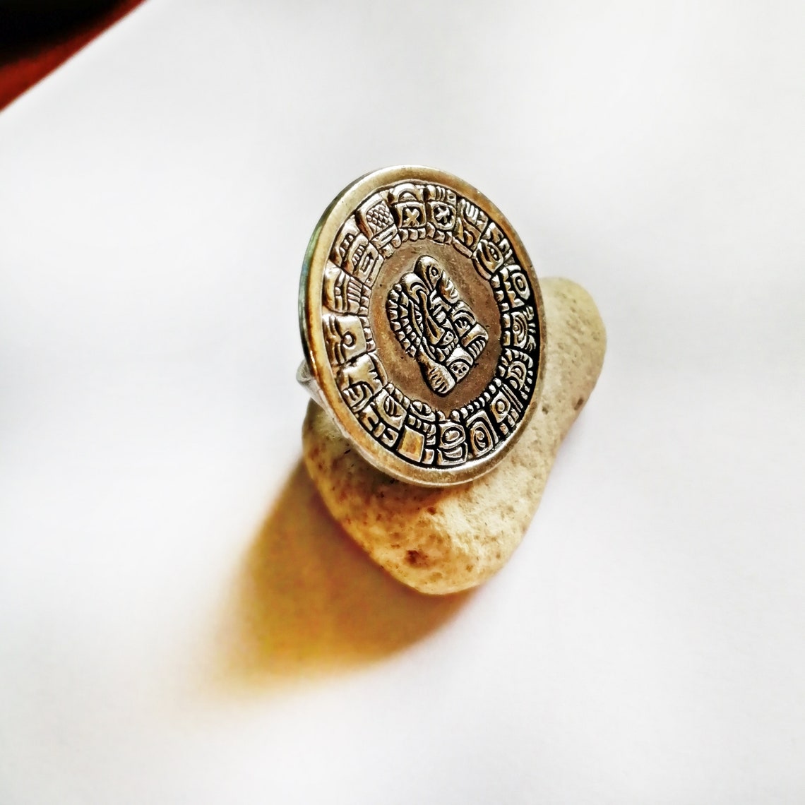 Mayan Zodiac Ring Vintage Mayan Ring Mayan Calendar Ring | Etsy