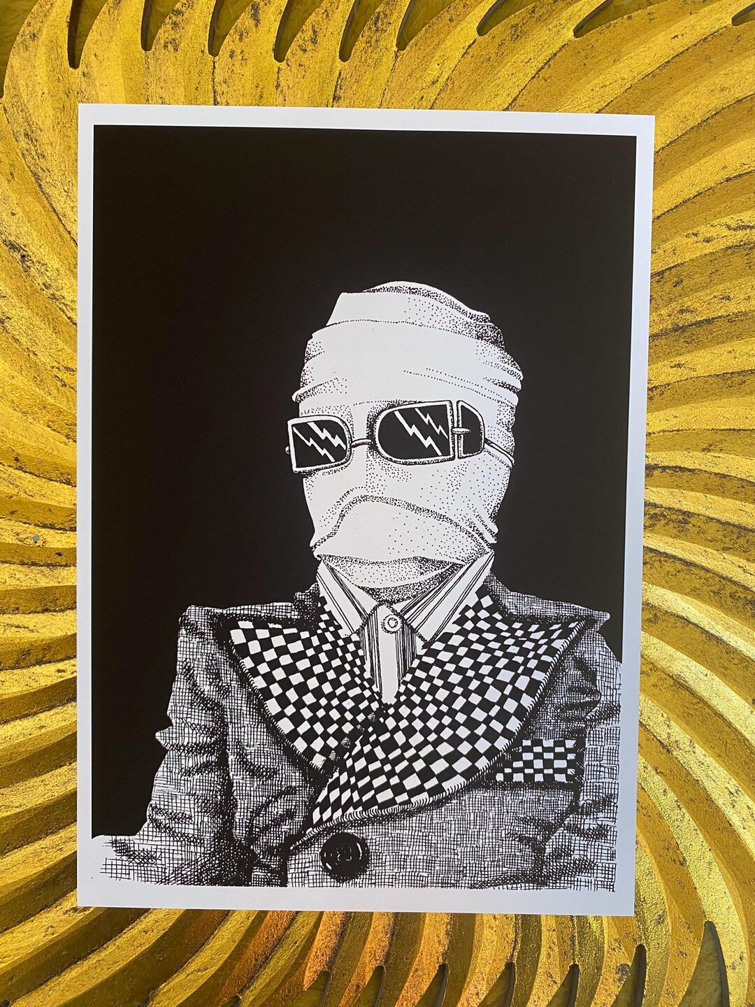 The Invisible Man 1933 - Claude Rains - A4 - Pen and Ink Illustration ...