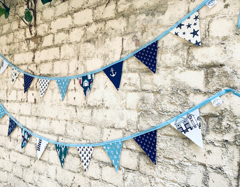 Blue Nautical Themed Bunting/garland/banner Nautical Theme - Etsy UK