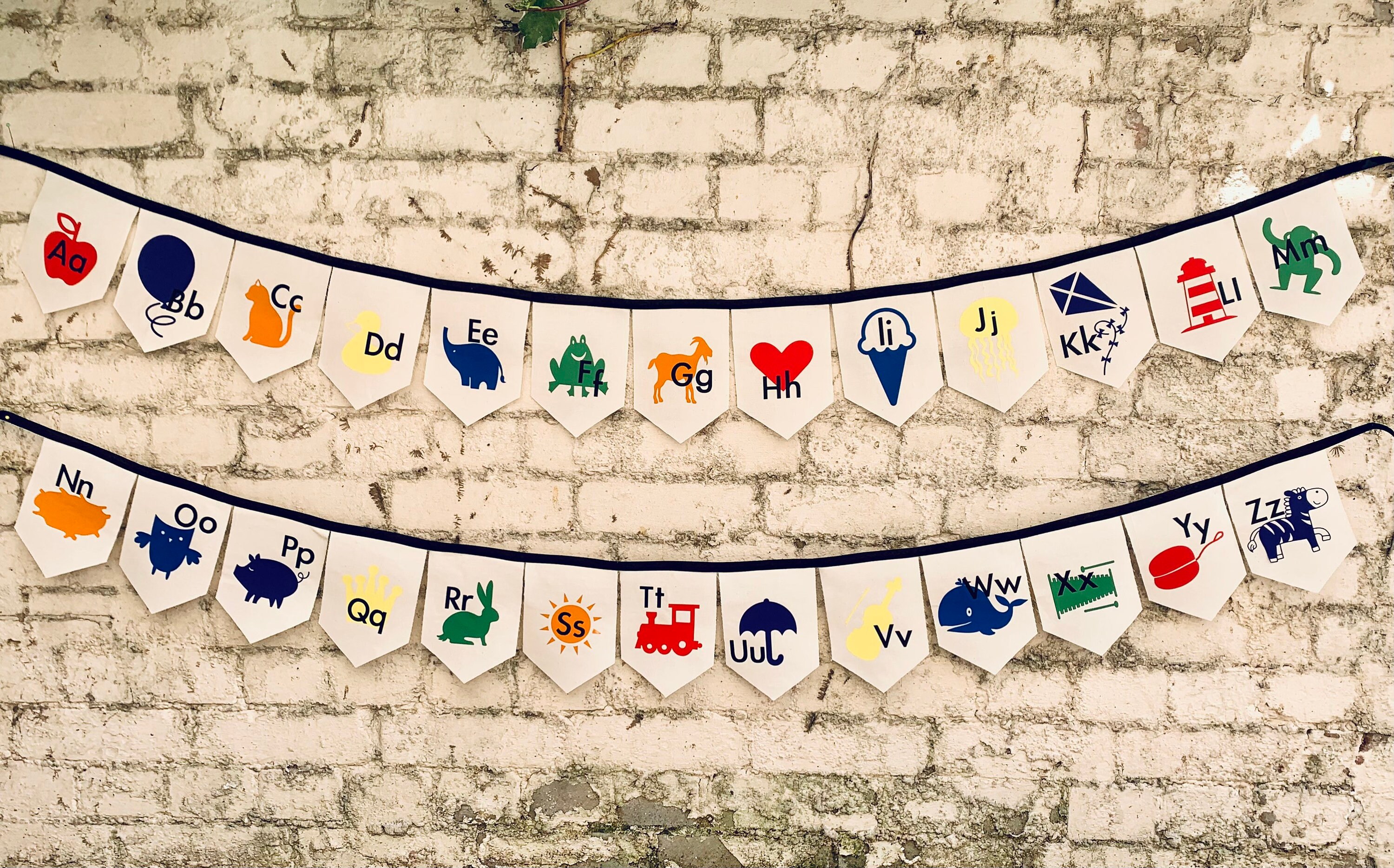 Alphabet Bunting Alphabet Banner ABC Garland Pre School | Etsy