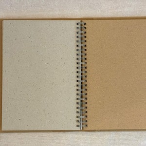 Notebook With Blank Pages, Plain Sheet Kraft Book, Notepad for ...