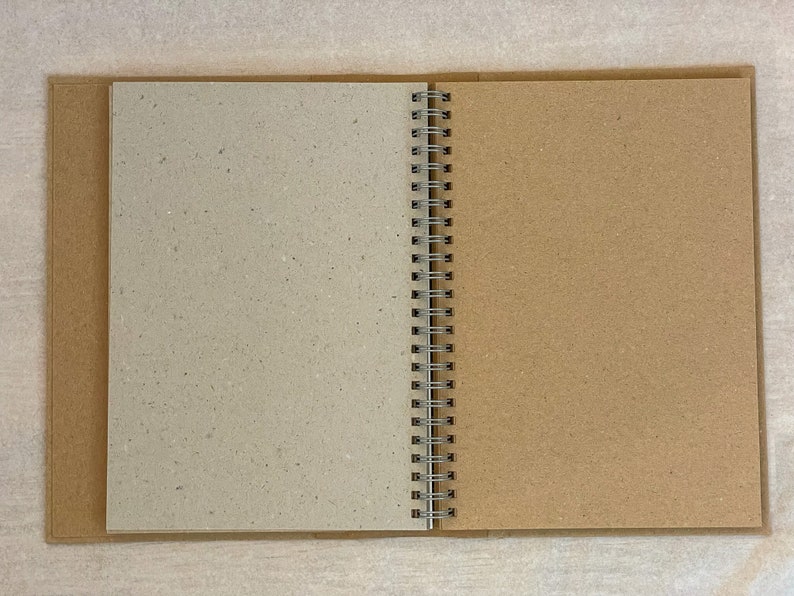 Notebook With Blank Pages, Plain Sheet Kraft Book, Notepad for ...