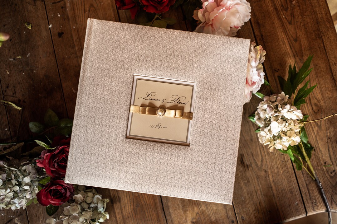 Rose Gold Personalized Wedding Album, Large Photo Album - Etsy