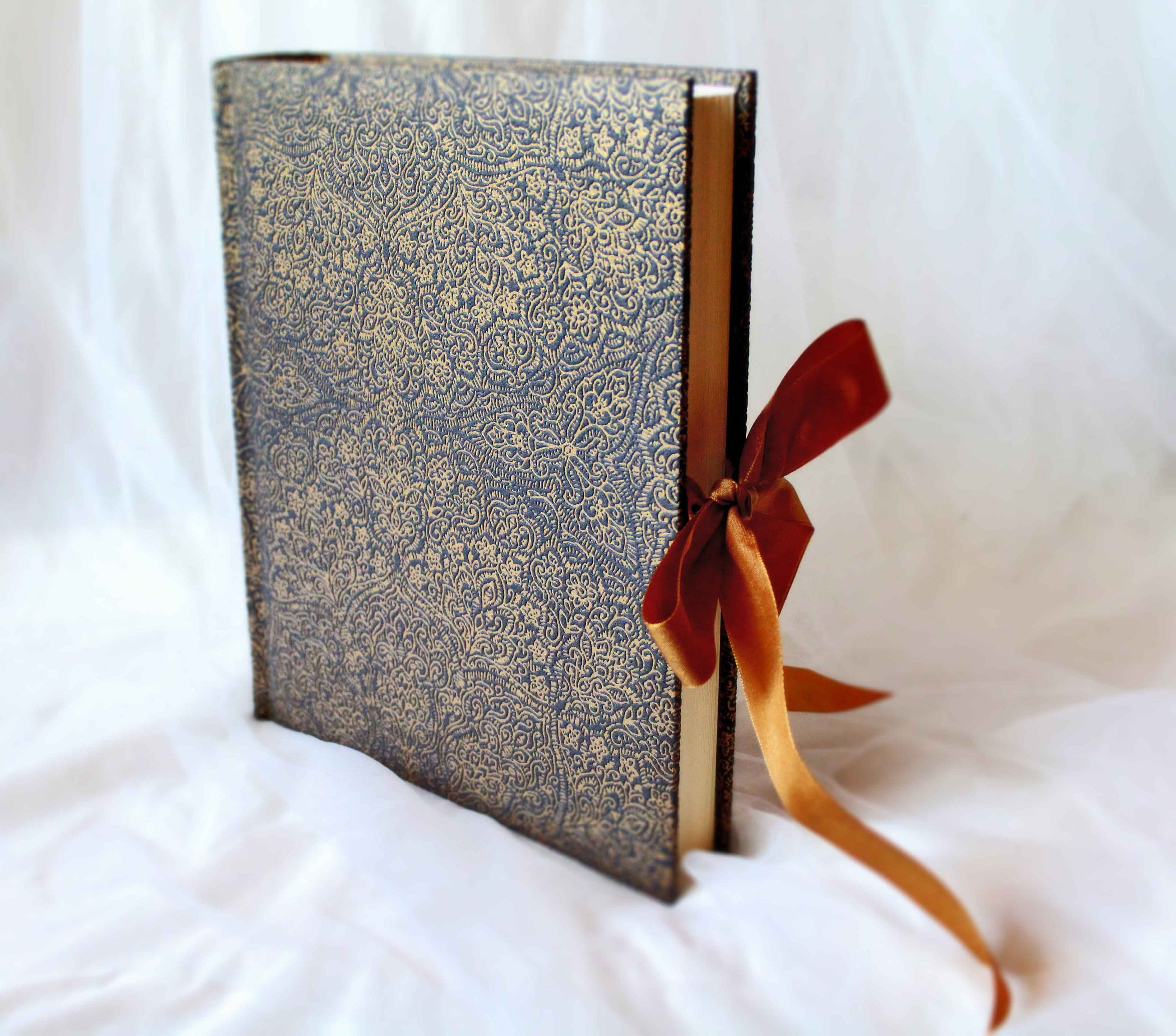 Gold & Black Classic Photo Album With Satin Ribbon Closure | Etsy