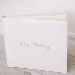 Our Wedding Photo Album With Gold or Silver Engraving - Etsy