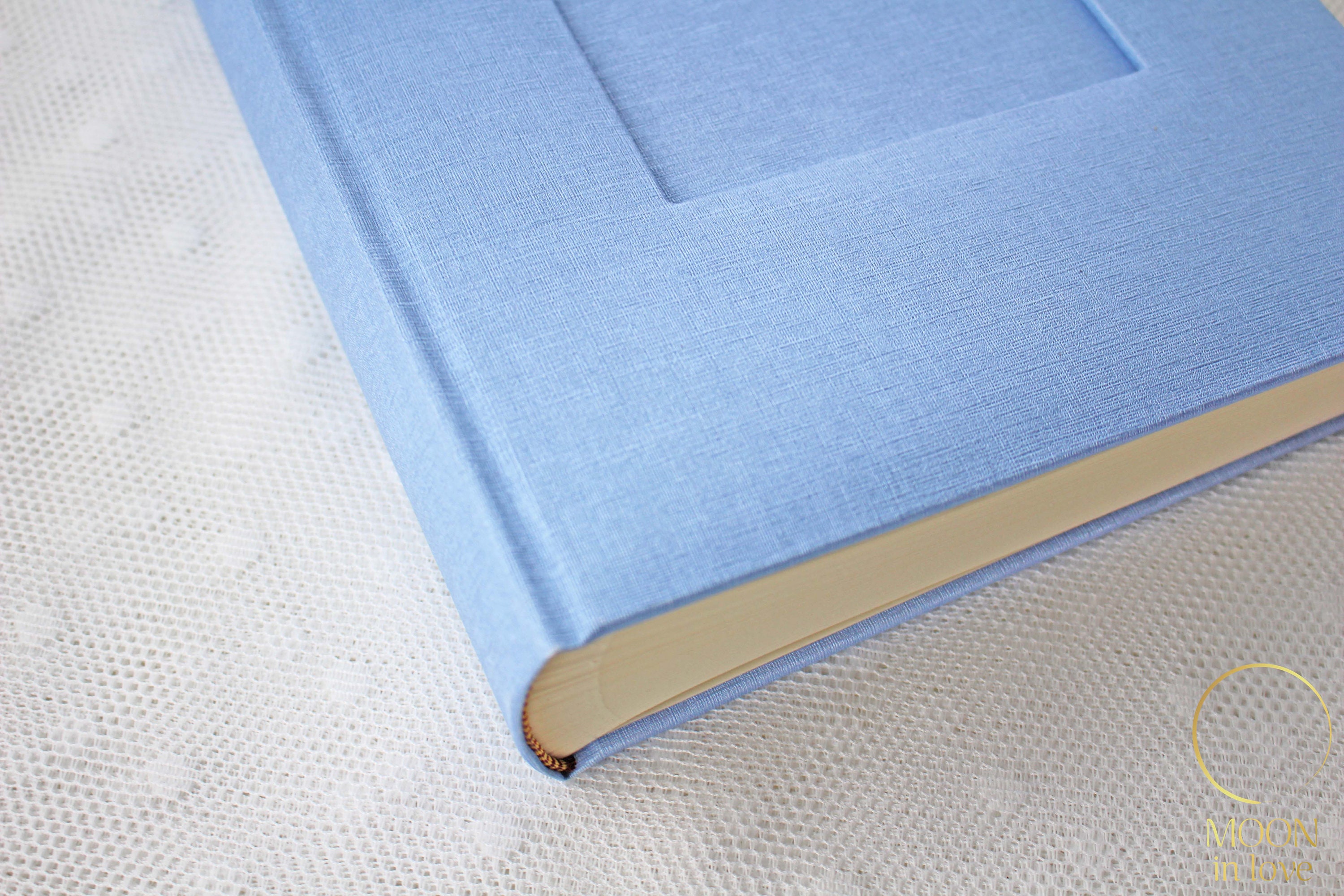 Blue baby boy photo album Kids photo album personalized | Etsy