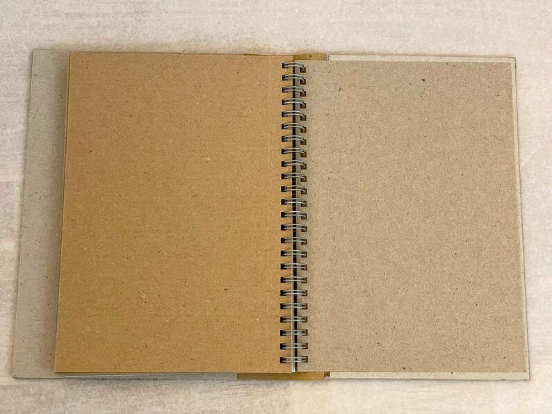 Spiral Skecthpad Kraft Journal Blank Notebook Notepad for - Etsy