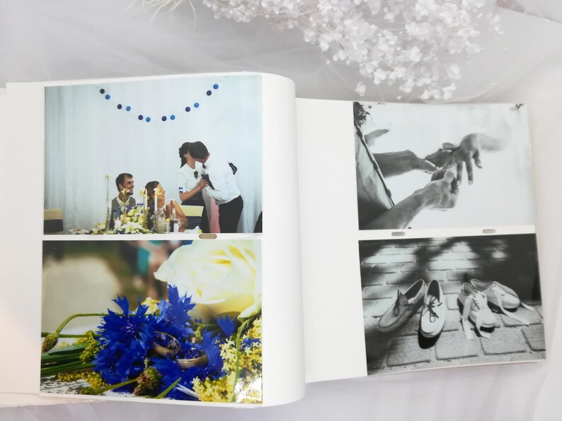 Wedding Photo Album With 200 Plastic Inserts for Photos Sized | Etsy