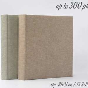 Natural Linen Look Photo Album for Pictures - Different Sizes - Etsy