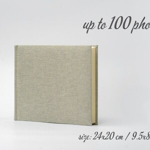 Natural Linen Look Photo Album for Pictures - Different Sizes - Etsy