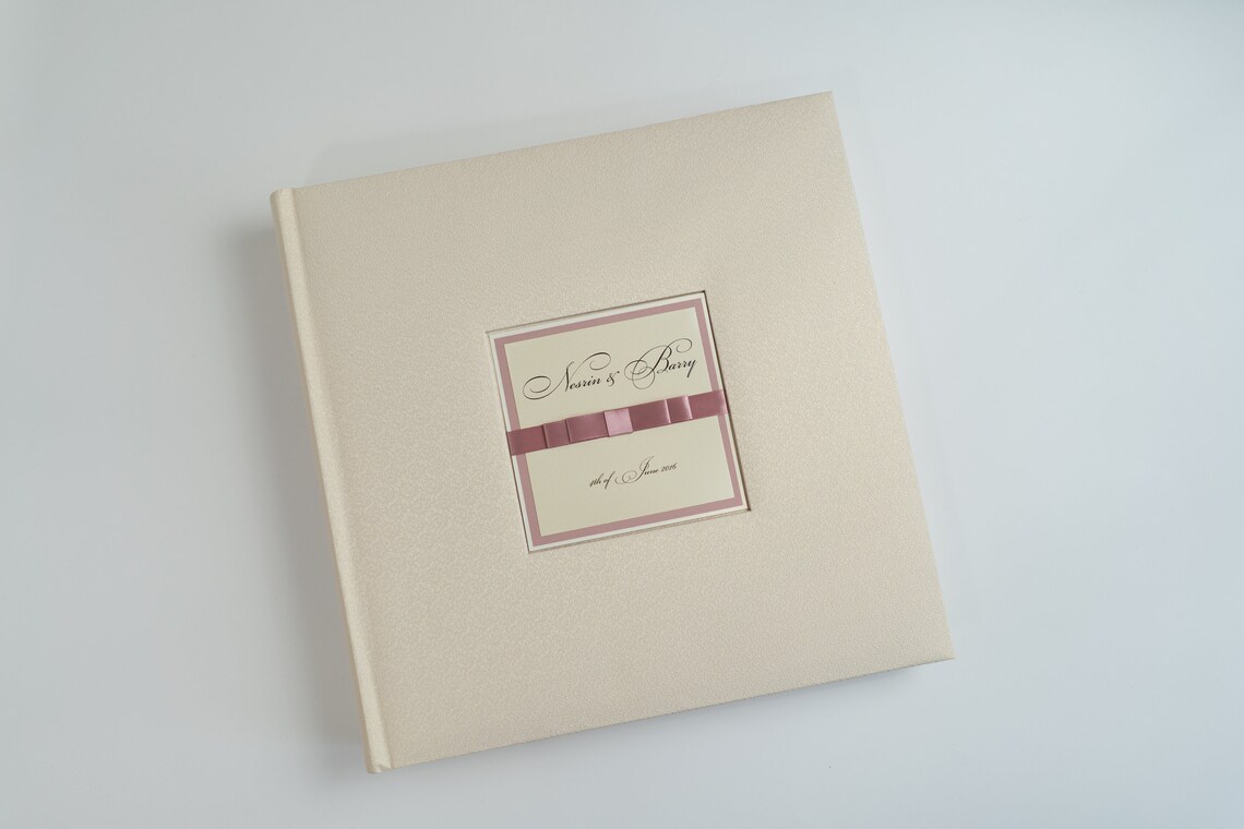 Beige Personalized Wedding Album Large Wedding Album With - Etsy
