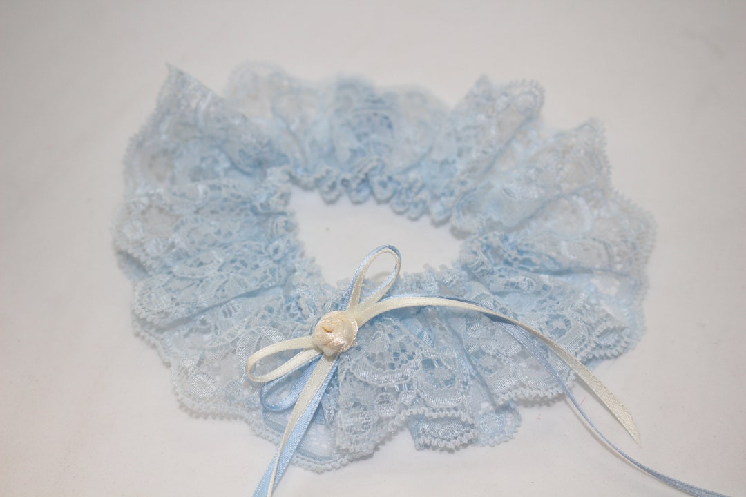 Blue Lace Garter, Bride Garter, Lace Garter, Beautiful Garter, Bridal ...