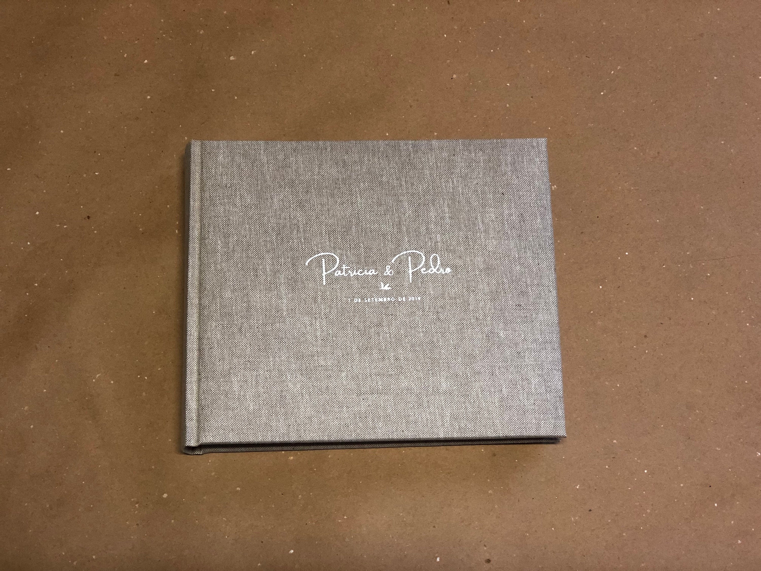 Natural Linen Photo Album With White Inscription - Etsy
