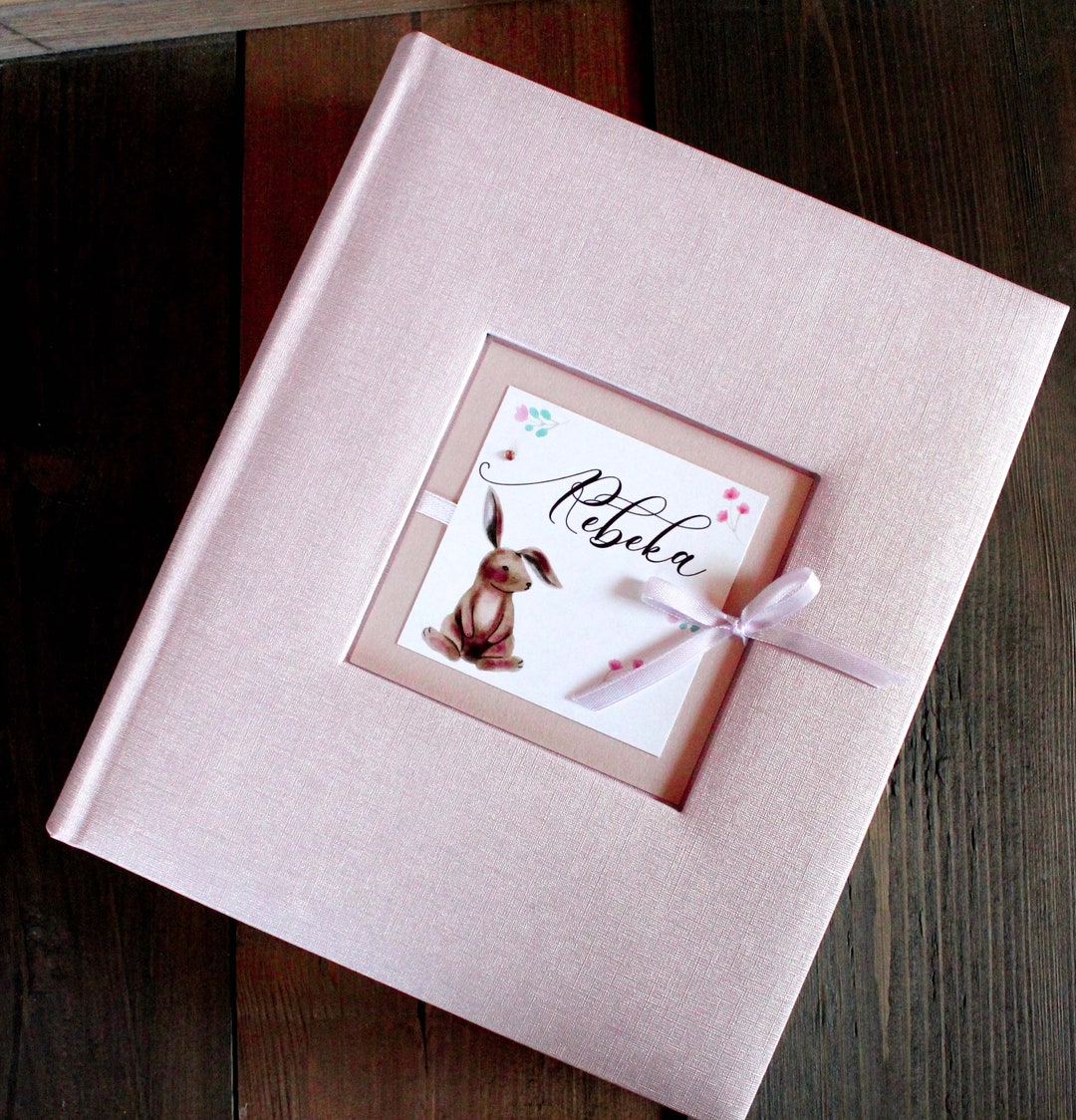 Pink Baby Girl Photo Album, Kids Photo Album,personalized Photo Album ...