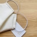 Ivory Satin Wedding Face Mask, Double Layer Bridal Face Mask - Etsy