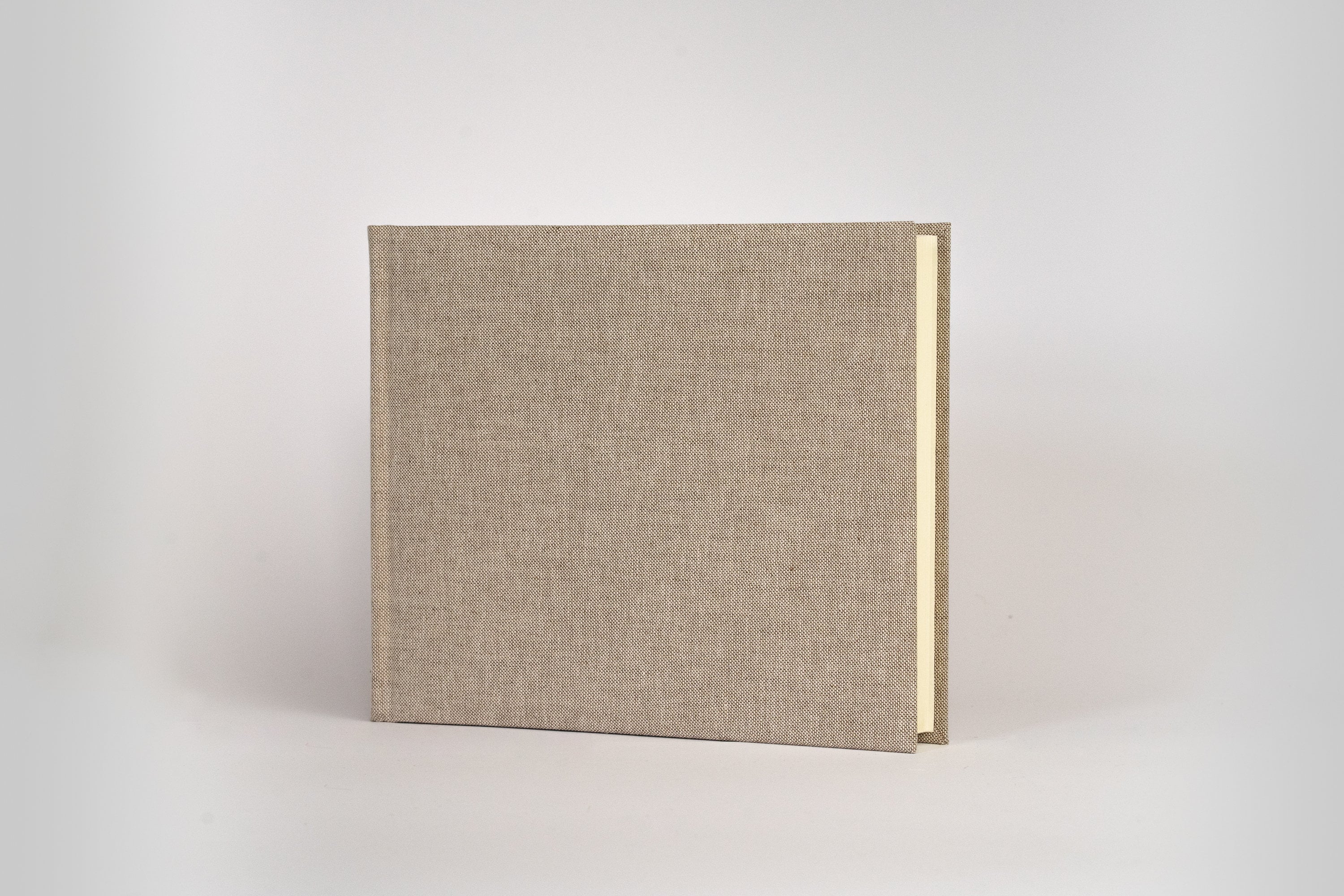 Natural linen photo album Luxury wedding album | Etsy