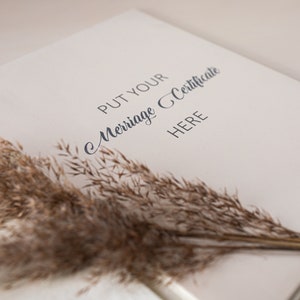 Wedding Certificate, Marriage Certificate, Folder for Marriage - Etsy