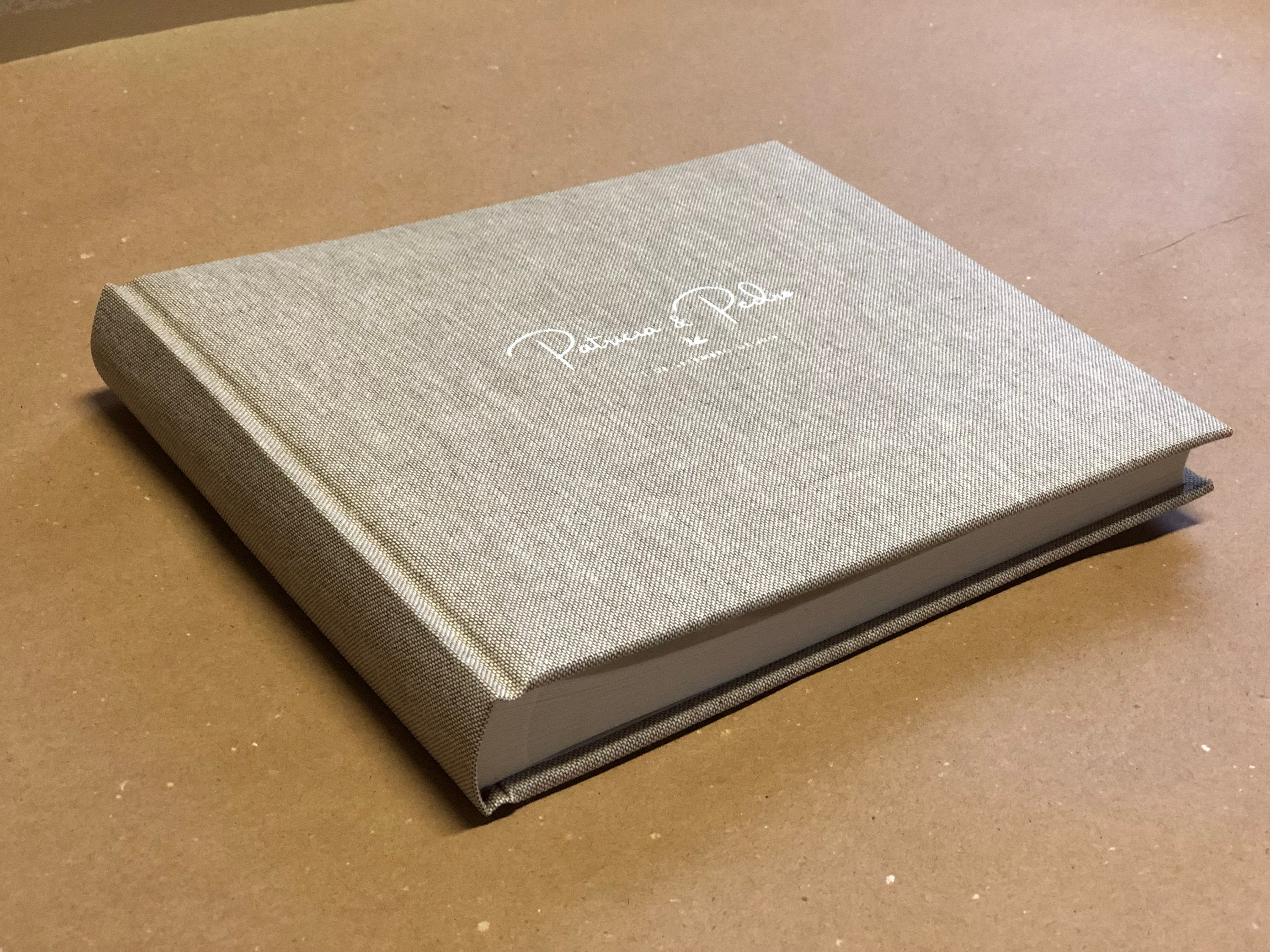 Natural Linen Photo Album With White Inscription | Etsy