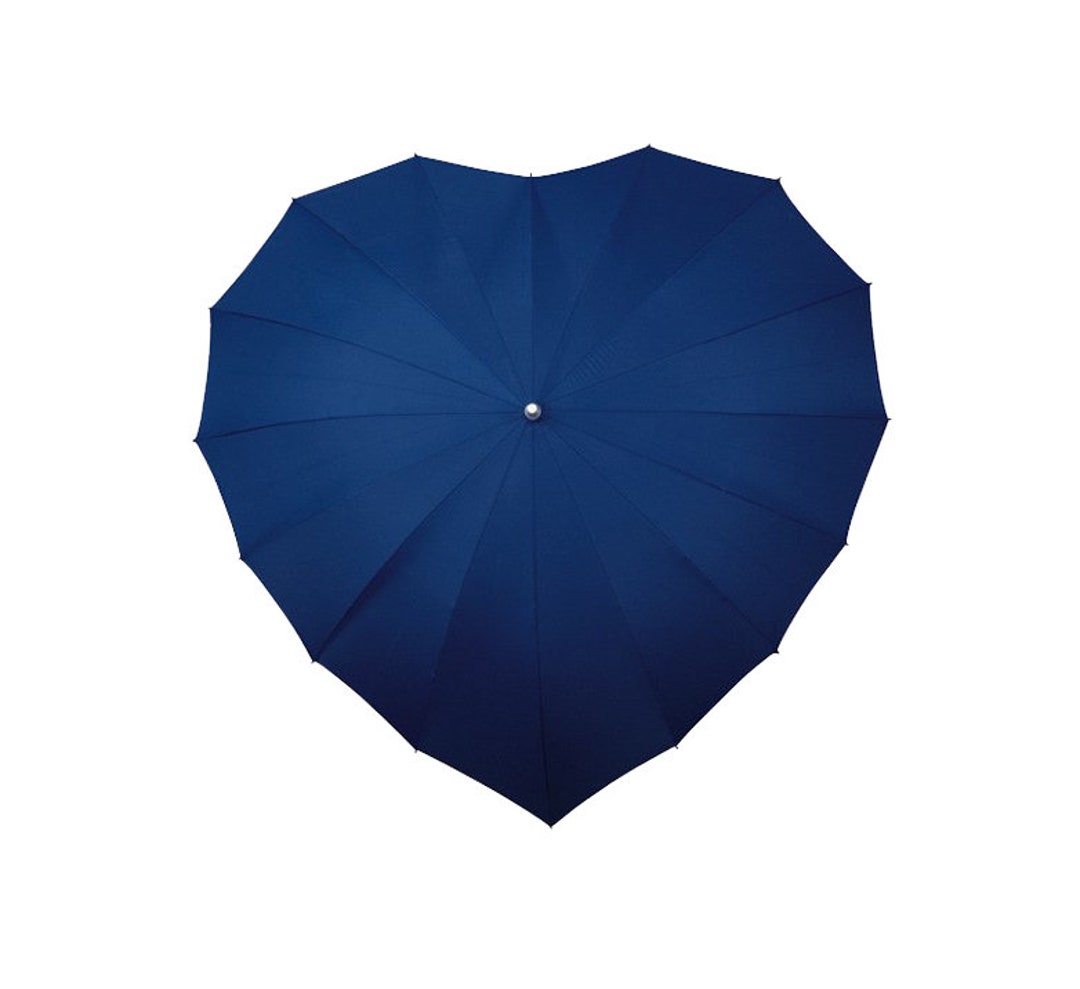 Blue Wedding Heart Design Umbrella Parasol - More Colors! - Etsy