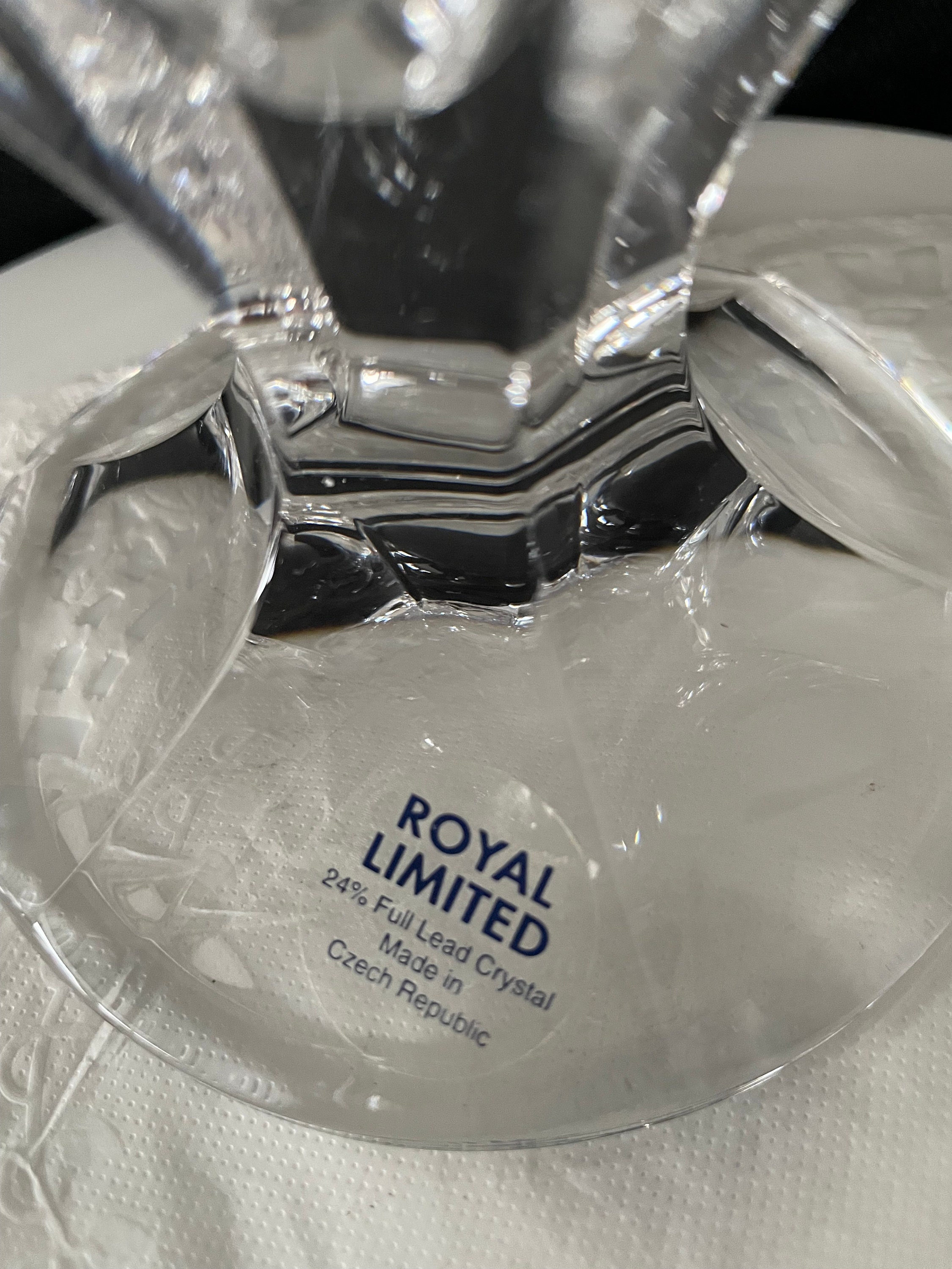 Royal Limited 24% Lead Crystal Vase - Etsy
