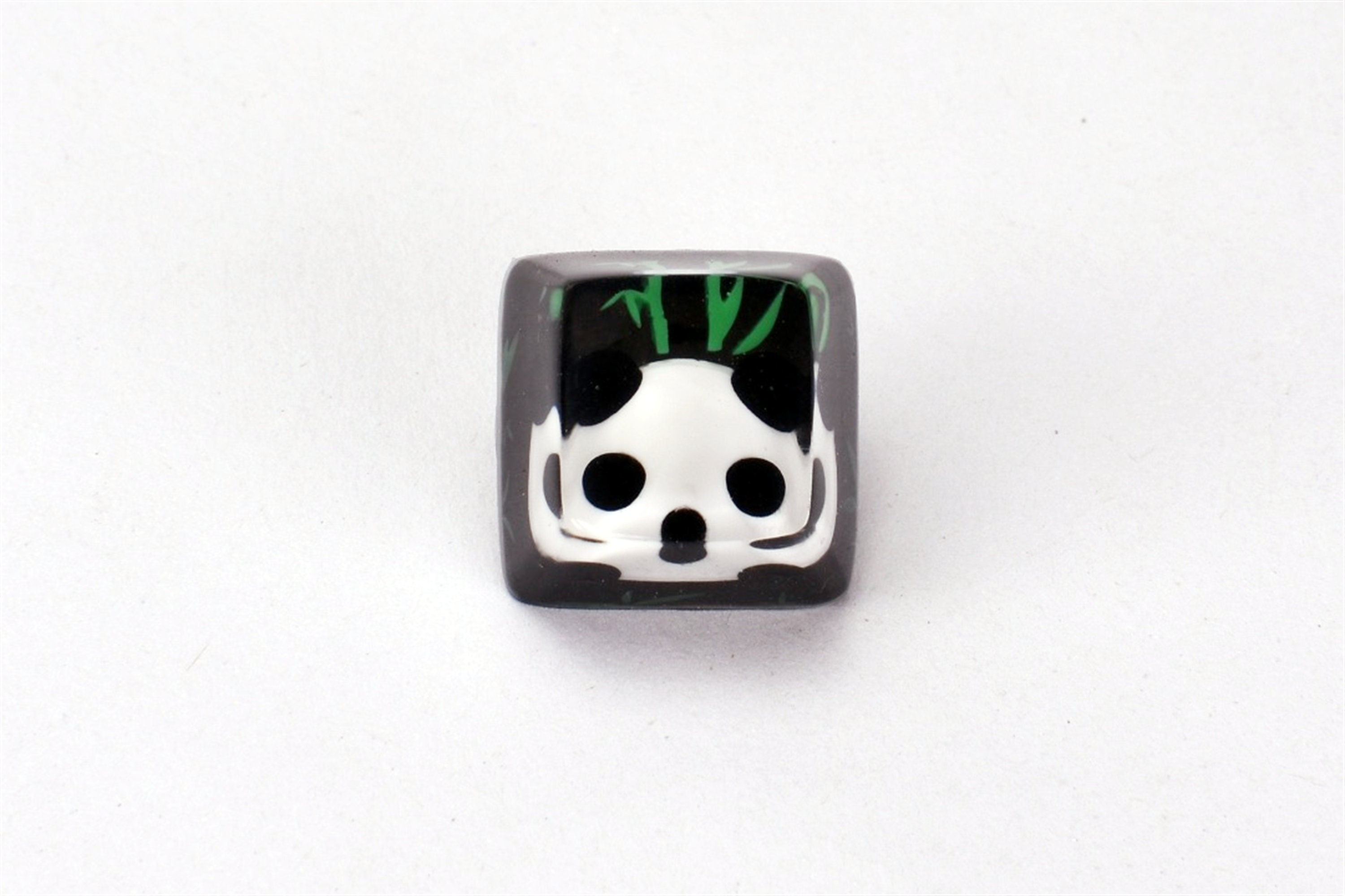 Panda Keycap Artisan Keycap Cute Panda and Bamboo Resin | Etsy UK