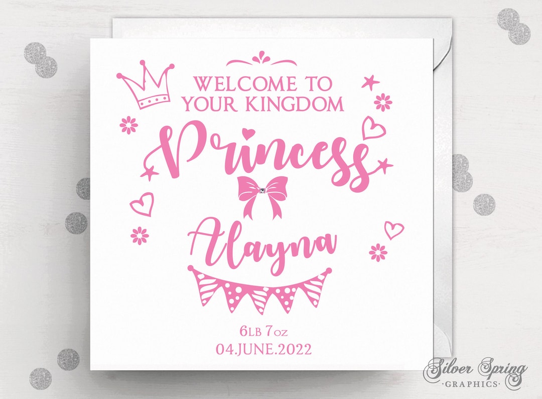 New Born Card, Personalised Baby Card, Congratulations Card, New Baby ...