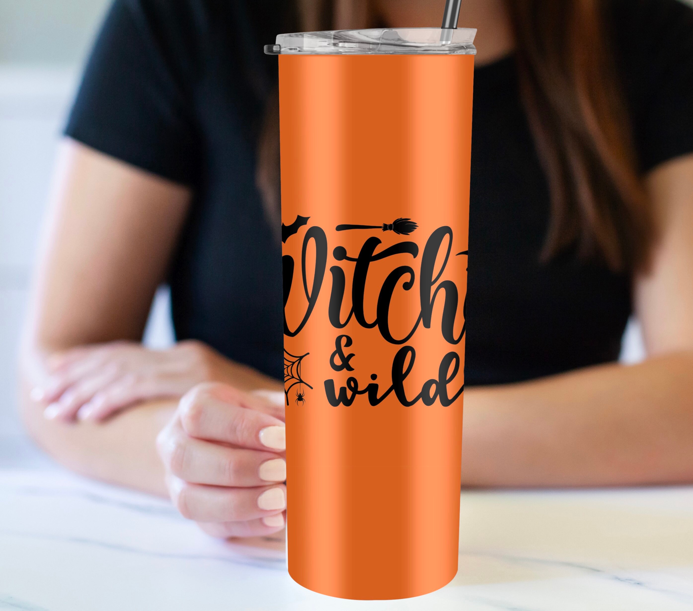 Witchy and Wild Tumbler Wrap Sublimation Design 20 Oz Skinny - Etsy