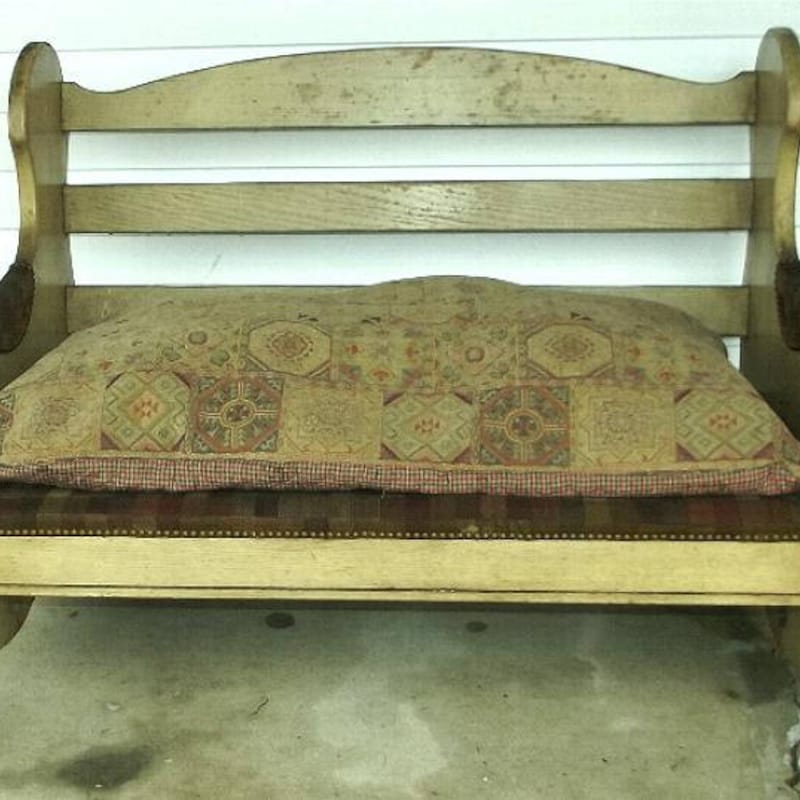Country Wood Bench - Etsy