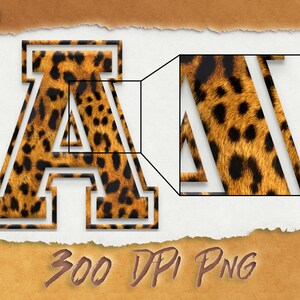 Jaguar Alphabet, Png File, Digital Download, Sublimation Print File ...