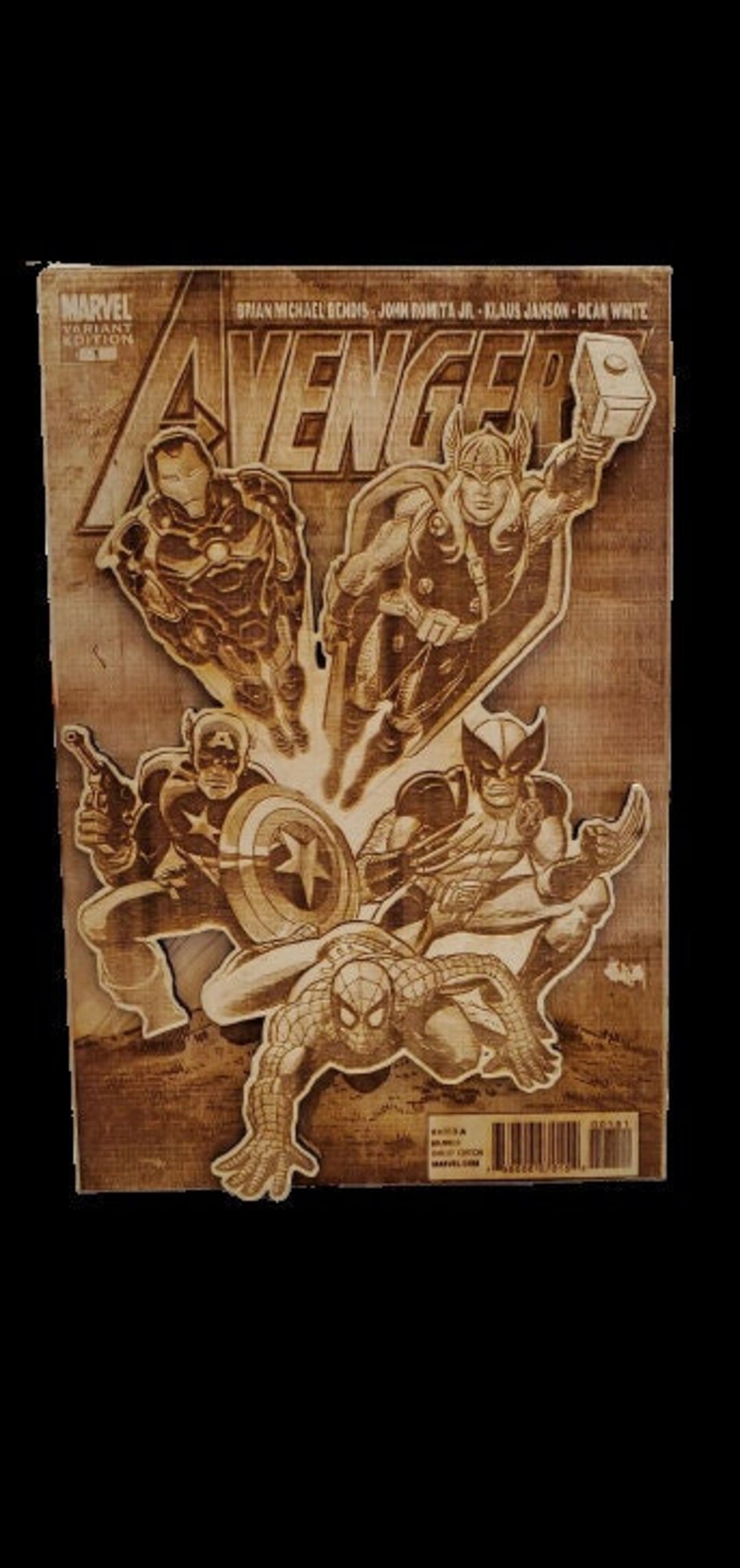 3D Laser Etched Comic Covers - Etsy
