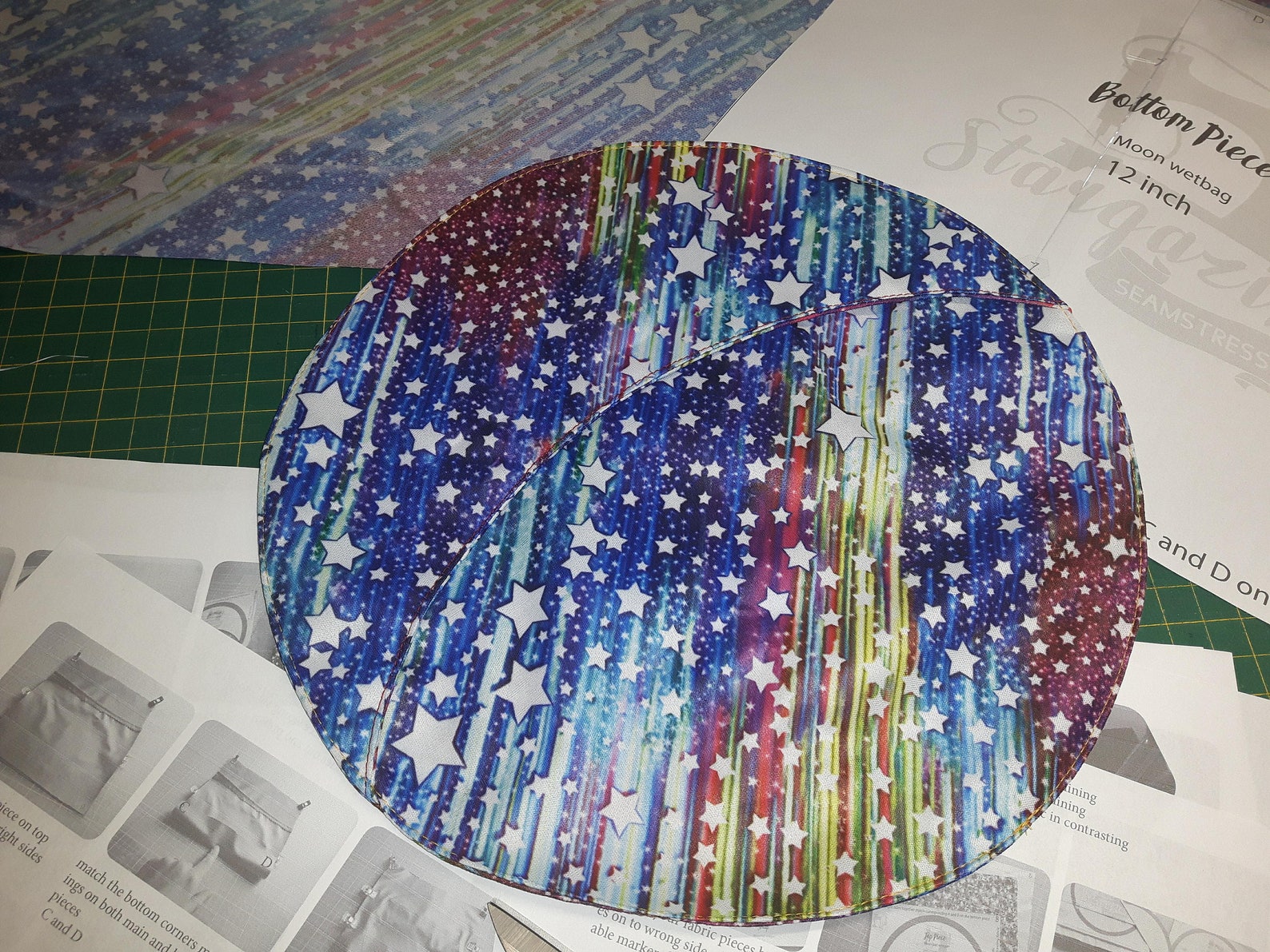 Moon Wetbag Sewing Pattern Cosmetic Bag Bundle 6inch Pad - Etsy